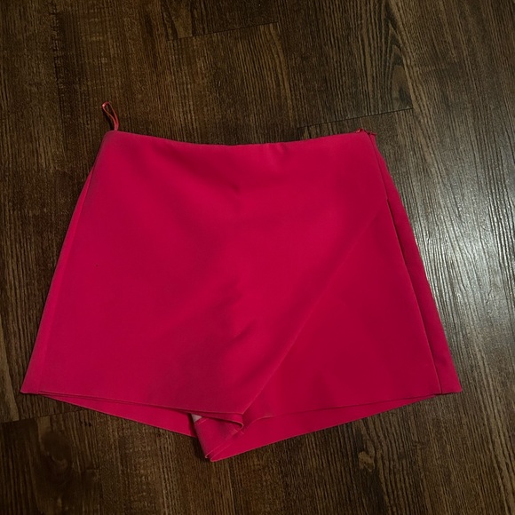 Zara | Shorts | Zara Pink Skorts With Modern Fitted Style | Poshmark